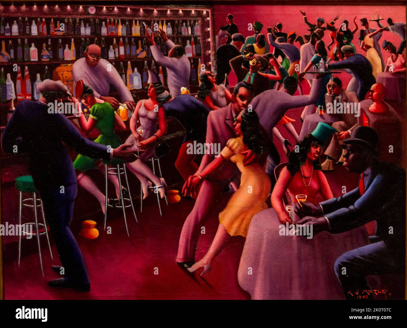 Archibald Motley Nightlife The Jockey Club, 1929 By Archibald John