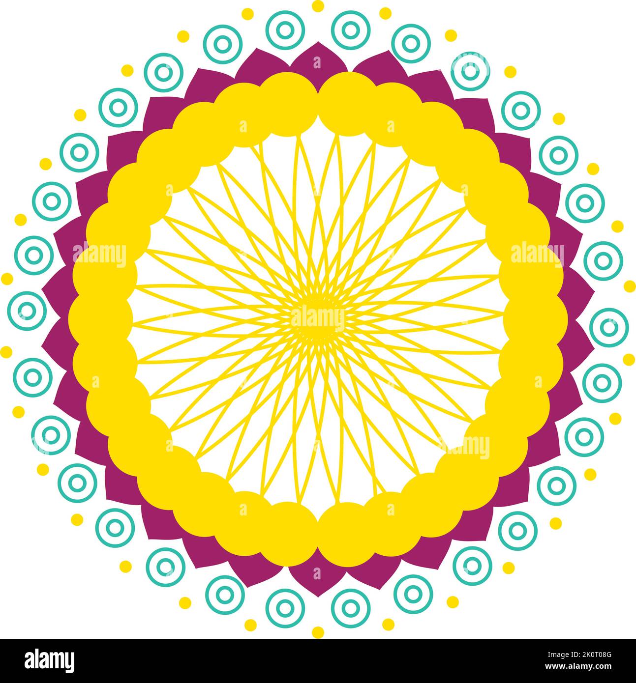 colorful rangoli icon Stock Vector Image & Art - Alamy