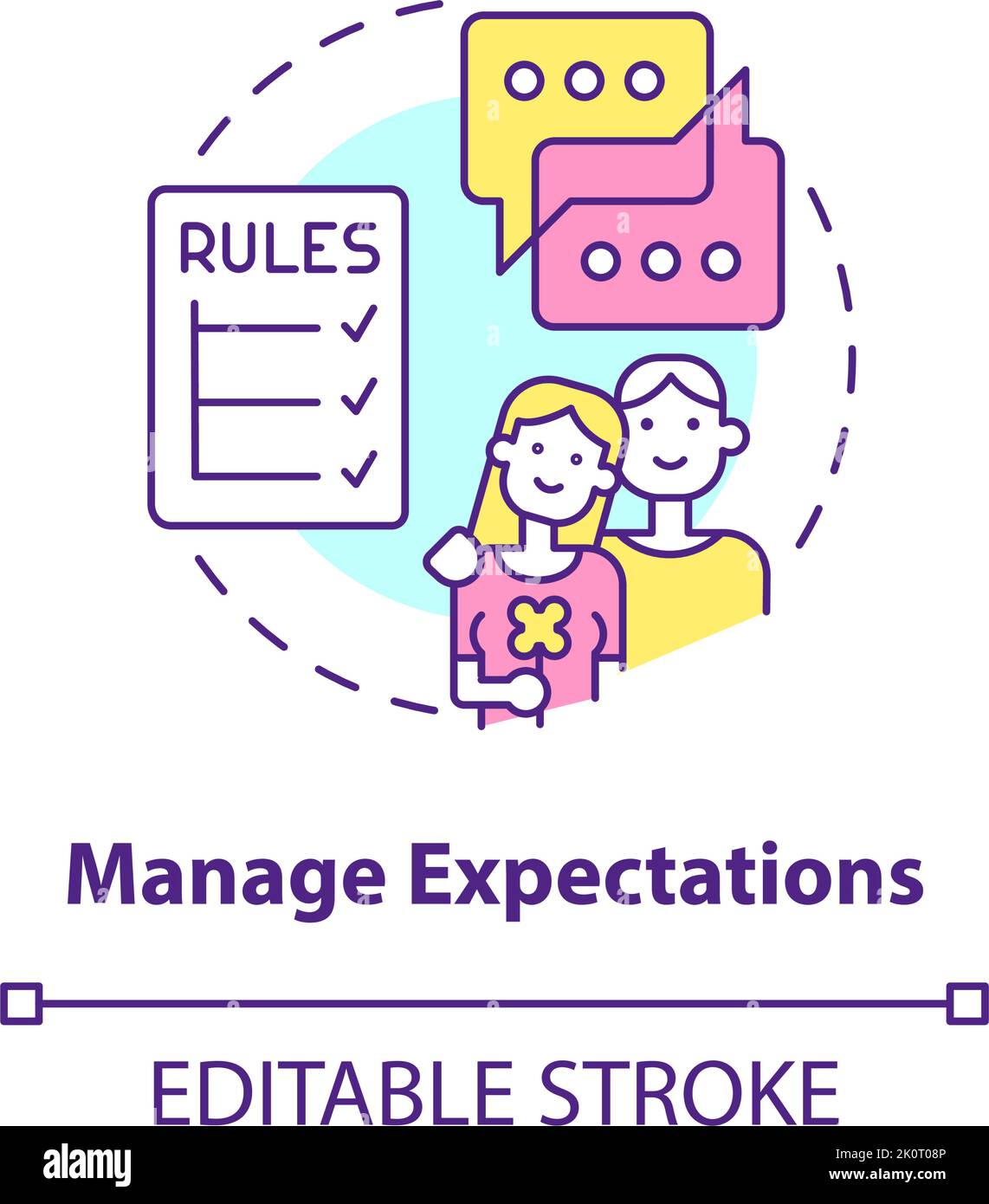 Manage expectations concept icon Stock Vector Image & Art - Alamy Manage expectations concept icon Stock Vector Image & Art - Alamy