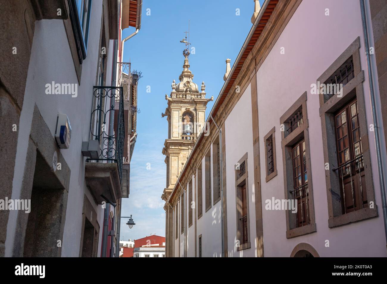 Holy Cross Church (Igreja de Santa Cruz) Tower - Braga, Portugal Stock ...