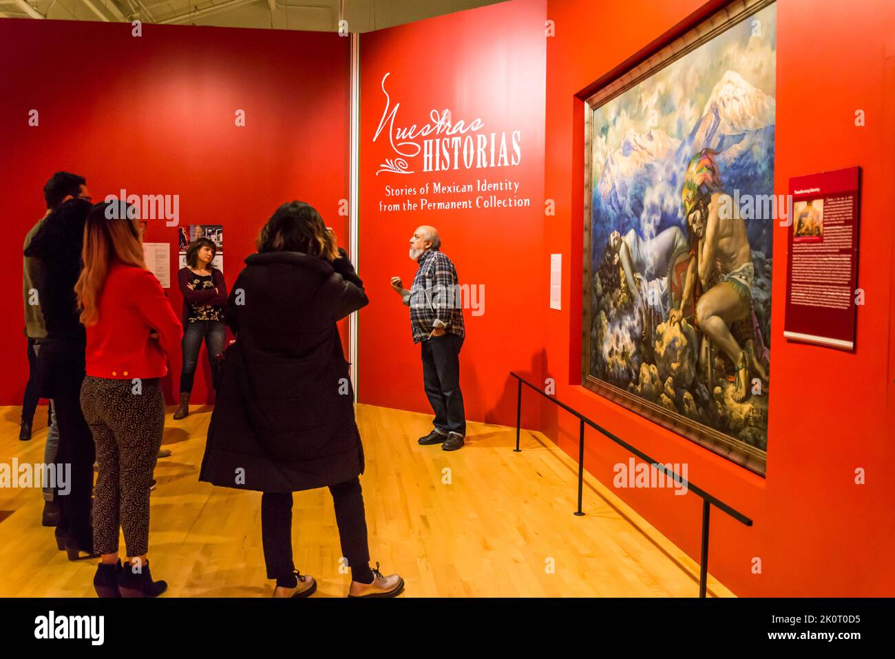 Guided tour looking at a Historical Artwork by a Mexican artist in the ...