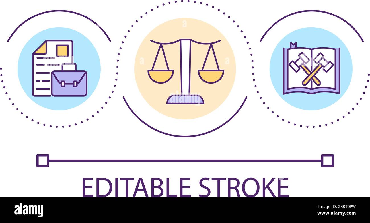 Law regulation loop concept icon Stock Vector Image & Art - Alamy