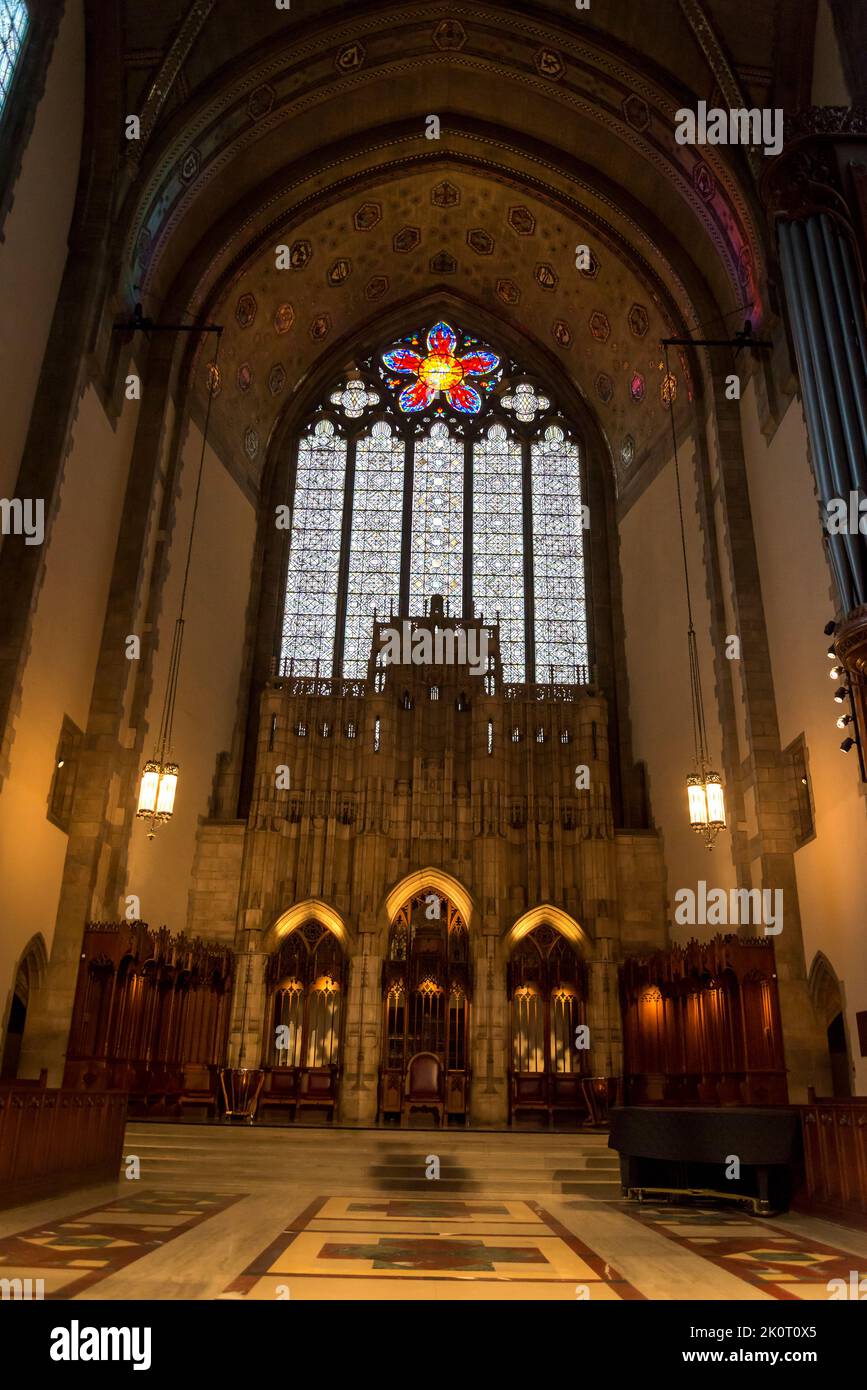 Rockefeller Chapel, a Gothic Revival chapel on the campus of the ...