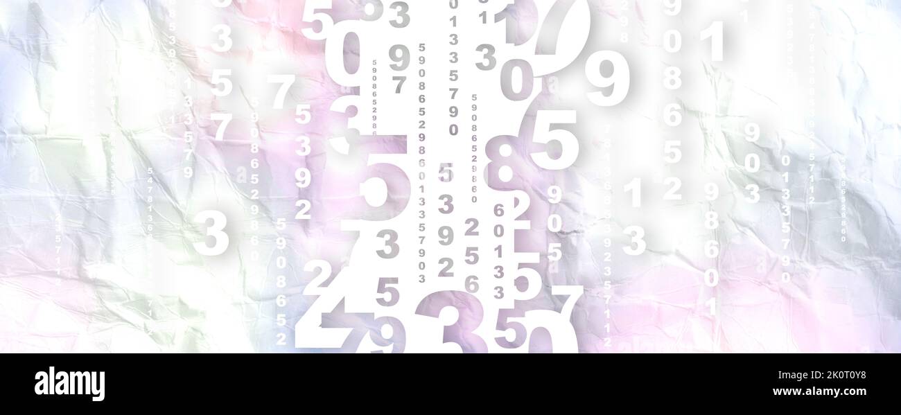 Creative and modern background with numbers Stock Photo - Alamy