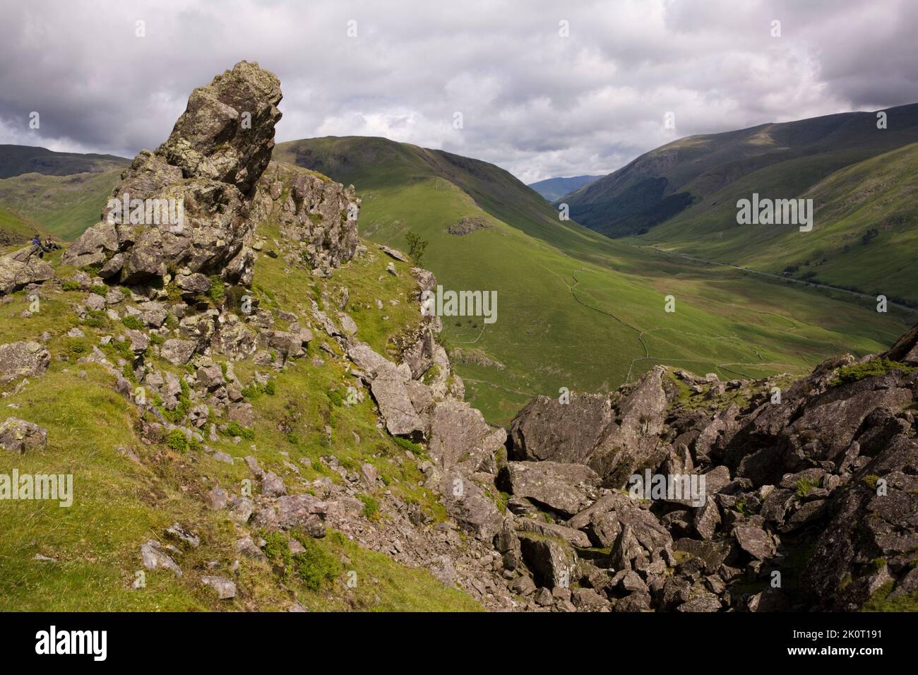 The top of Helm Crag, known locally as "The Lion and the Lamb ...