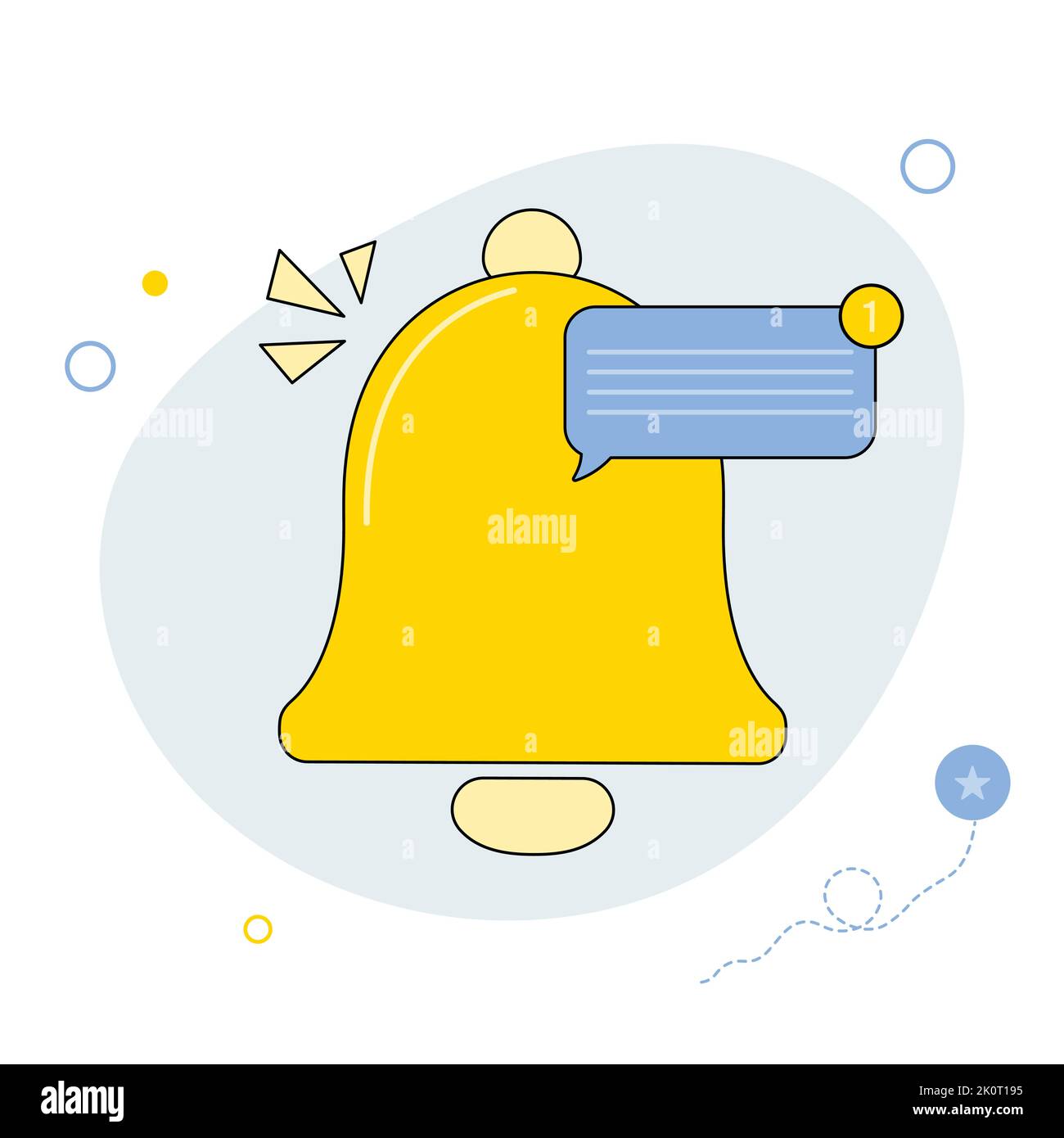 Notification message bell. Incoming inbox message. Social media element ... Notification message bell. Incoming inbox message. Social media element ...