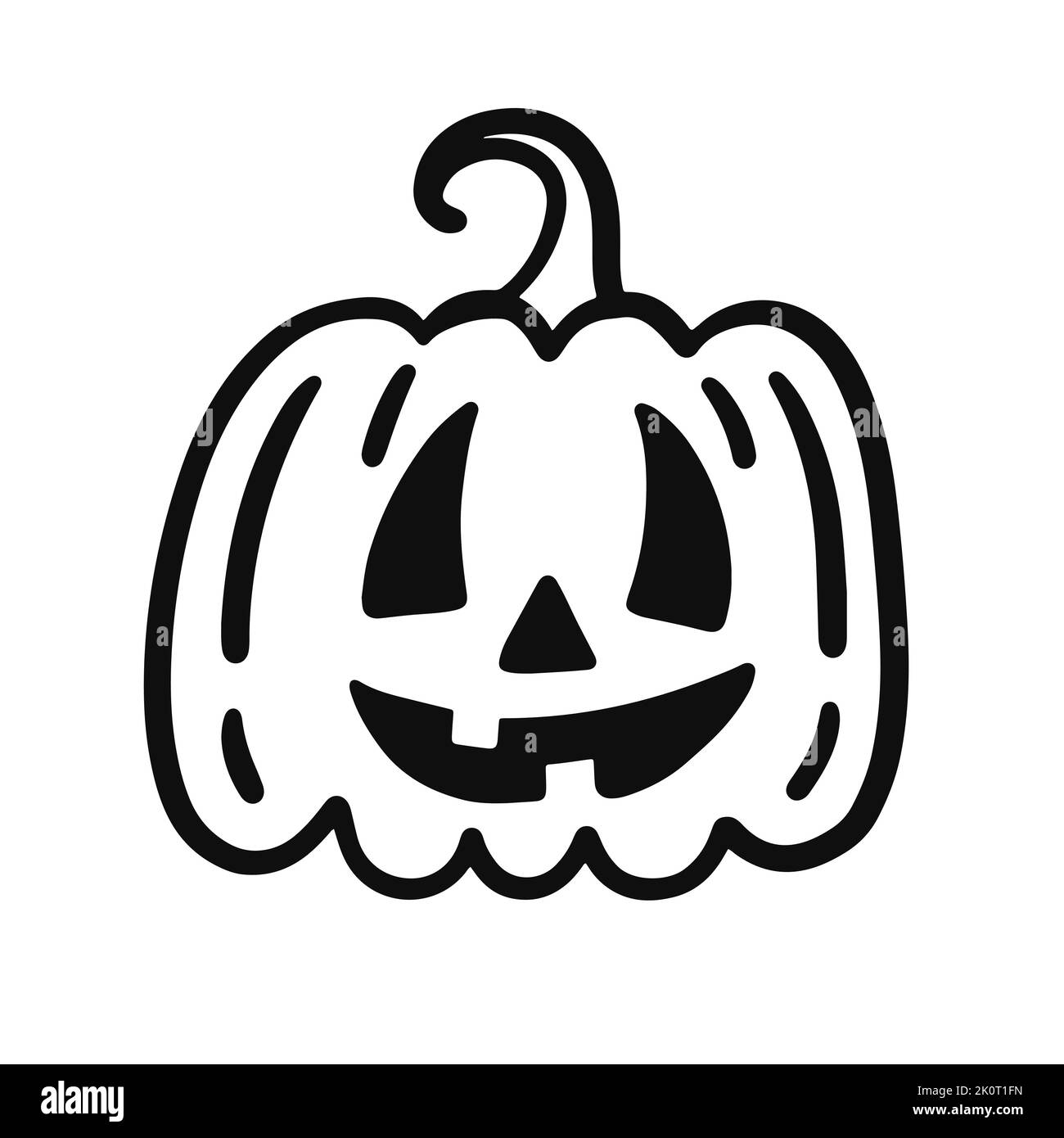 Cartoon pumpkin Black and White Stock Photos & Images - Alamy