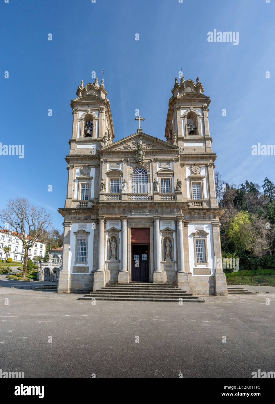 Church Basilica at Sanctuary of Bom Jesus do Monte - Braga, Portugal ...