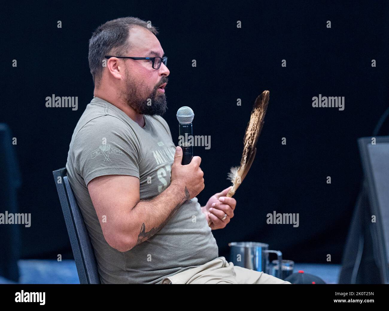 Luke Markie, a security officer with Millbrook First Nation ...