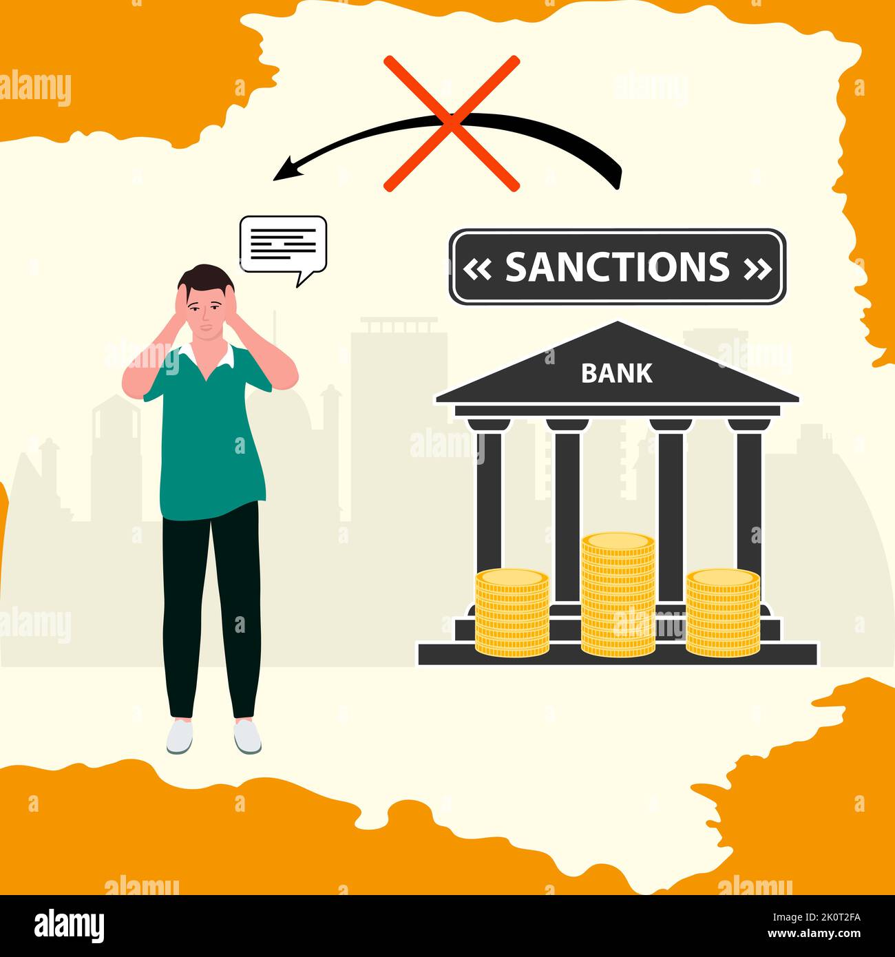 Sanctions restrictions Stock Vector Images - Alamy
