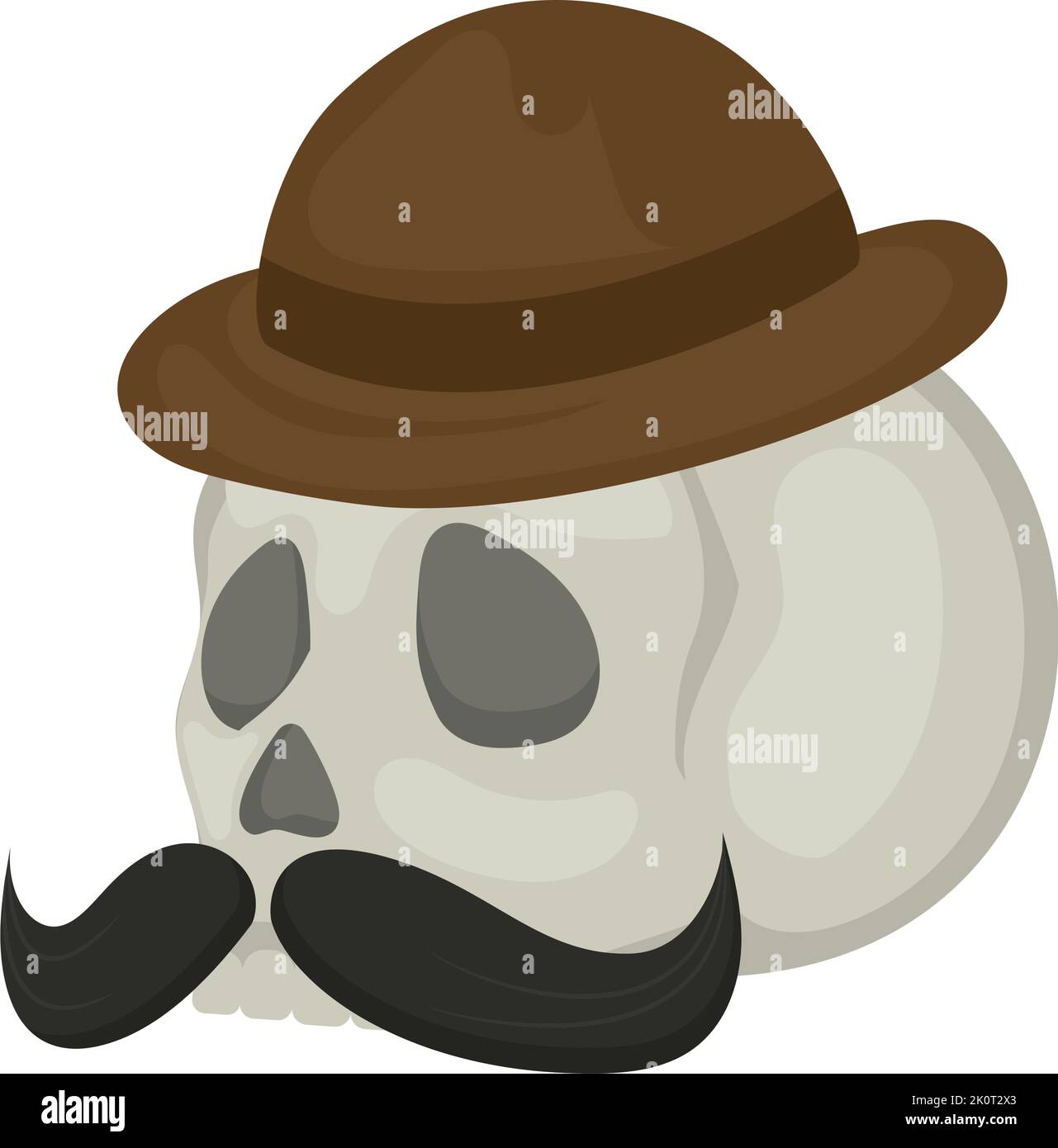 mustache skull icon Stock Vector Image & Art - Alamy