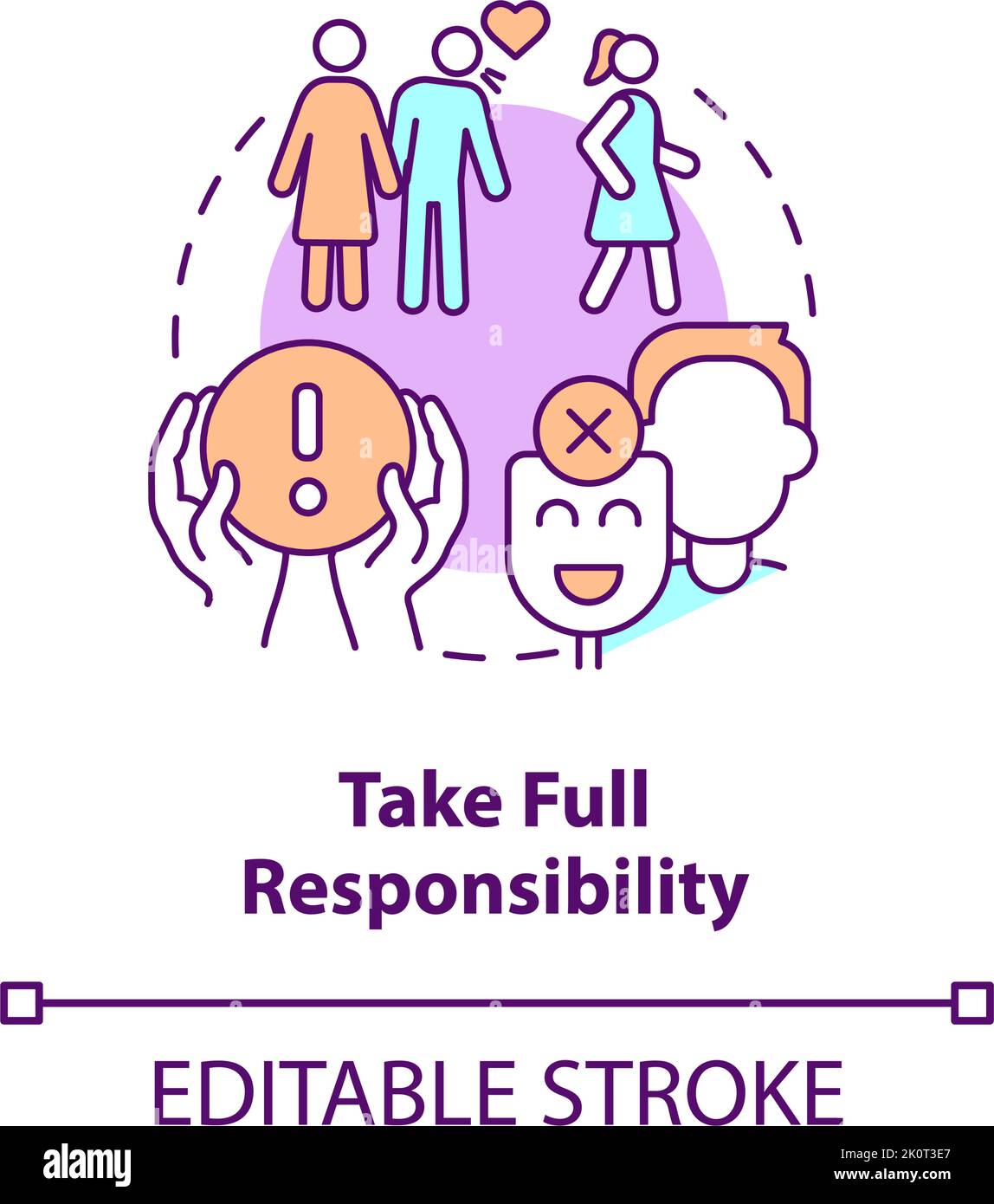 Take full responsibility concept icon Stock Vector Image & Art - Alamy Take full responsibility concept icon Stock Vector Image & Art - Alamy