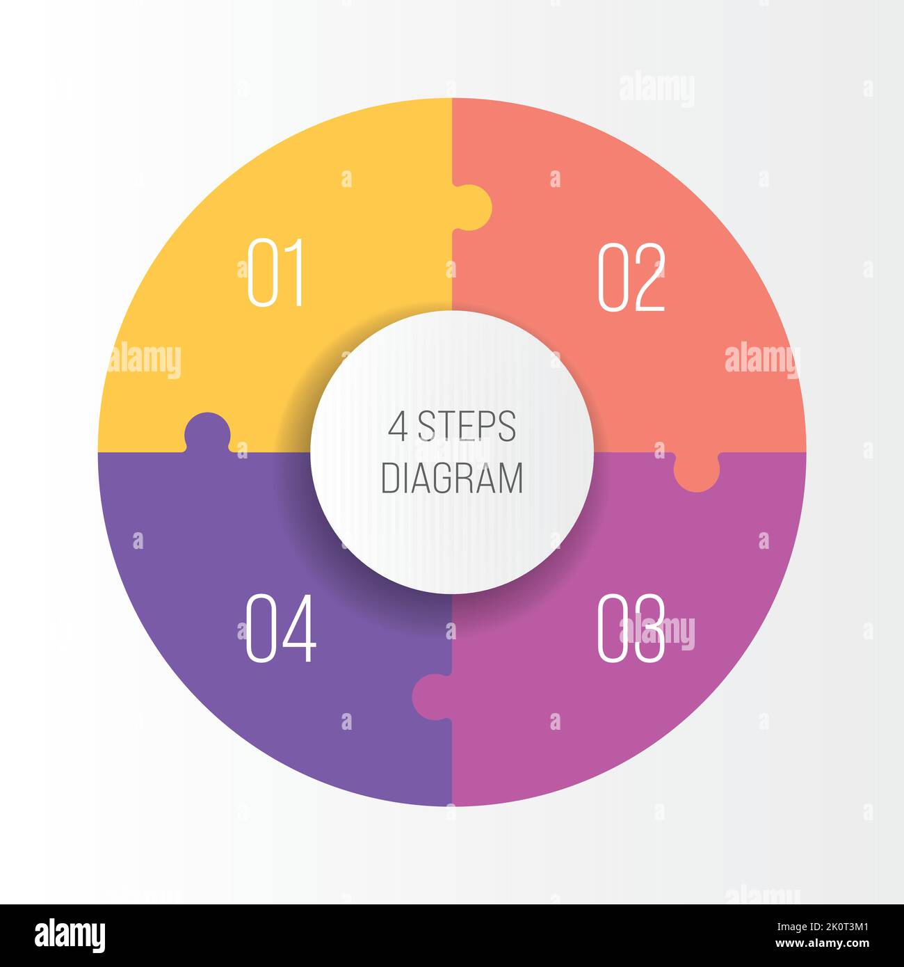 4 steps process modern infographic diagram Stock Vector Image & Art - Alamy