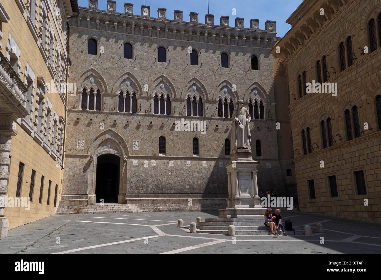 Sallustio Bandini statue, Gori Pannilini Palace ,Siena, Tuscany,Italy ...