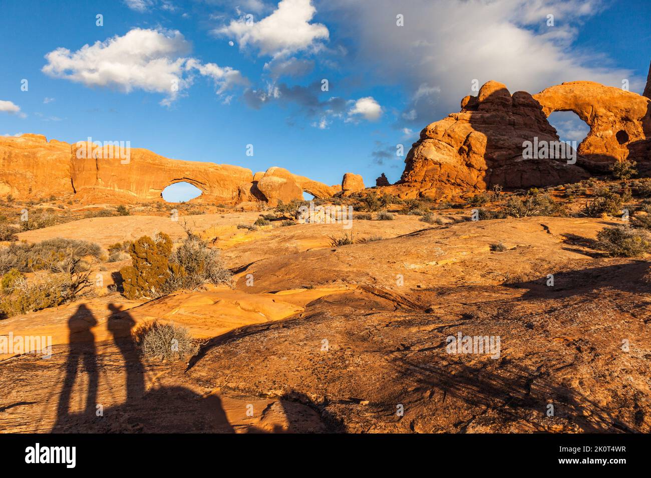 Moon over the North Window, South Window and Turret Arch in the Windows ...