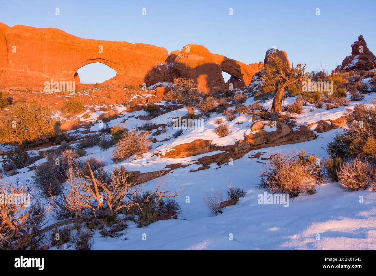 The North Window and South Window with snow in the Windows Section of ...