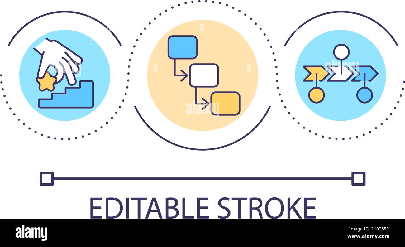 Build consistent plan loop concept icon Stock Vector Image & Art - Alamy