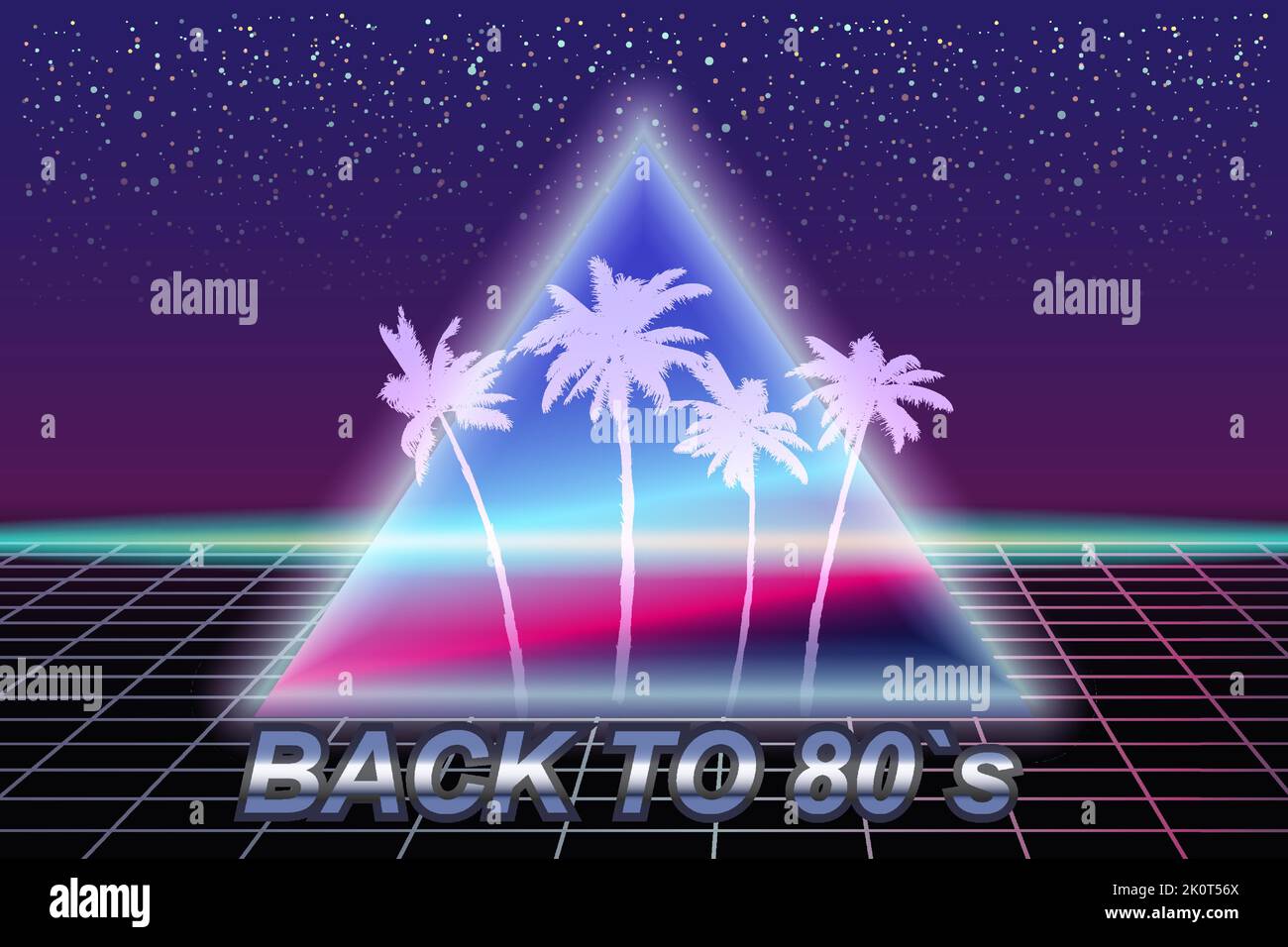 Back to 80 s retro banner vaporwave aesthetic background Synthwave ...