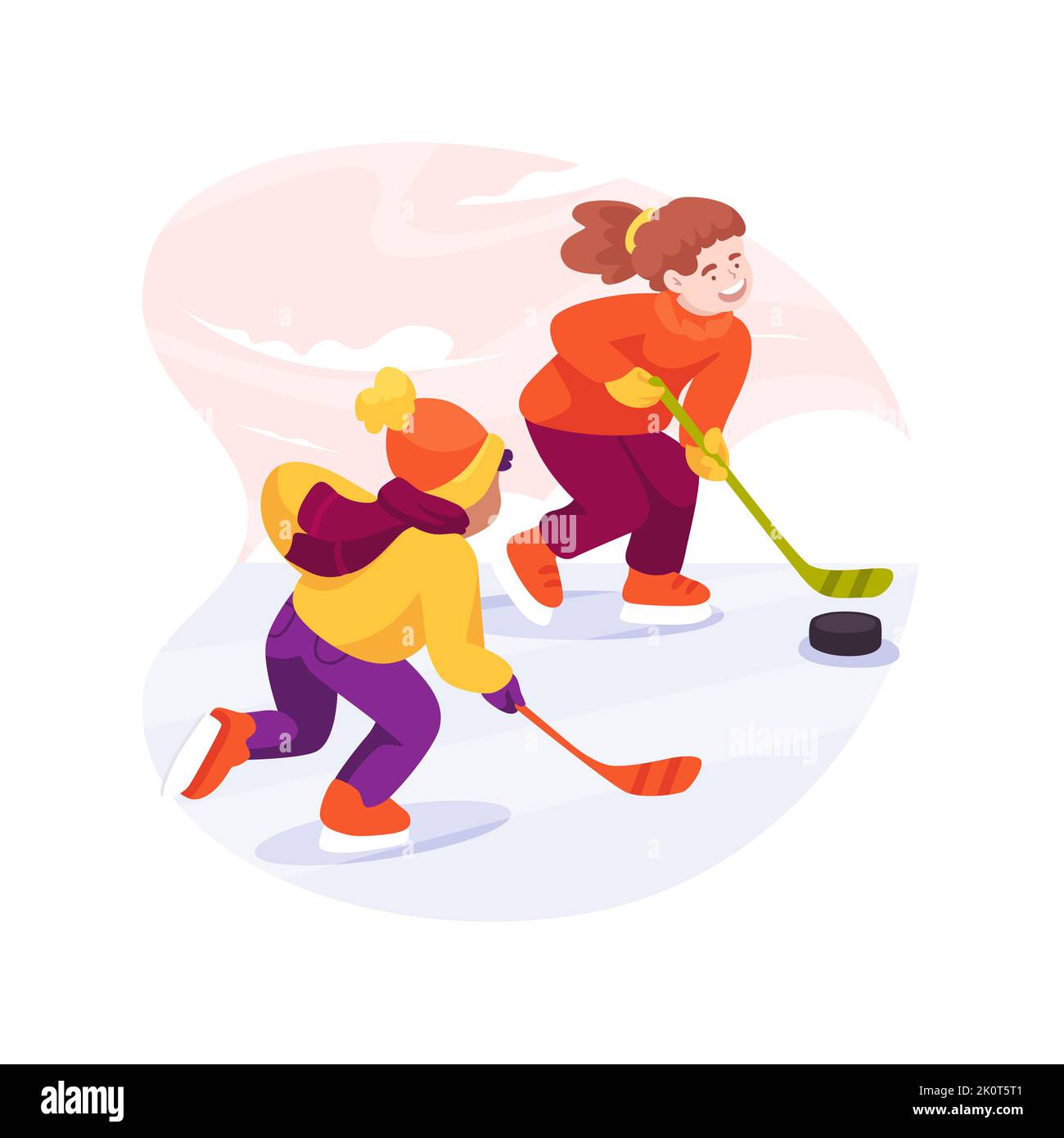 Outdoor hockey isolated cartoon vector illustration Stock Vector Image ...