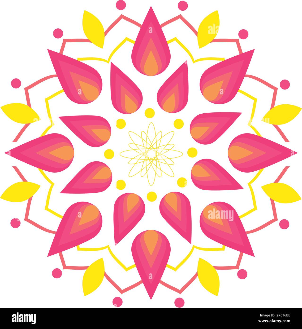 pink rangoli icon Stock Vector Image & Art - Alamy