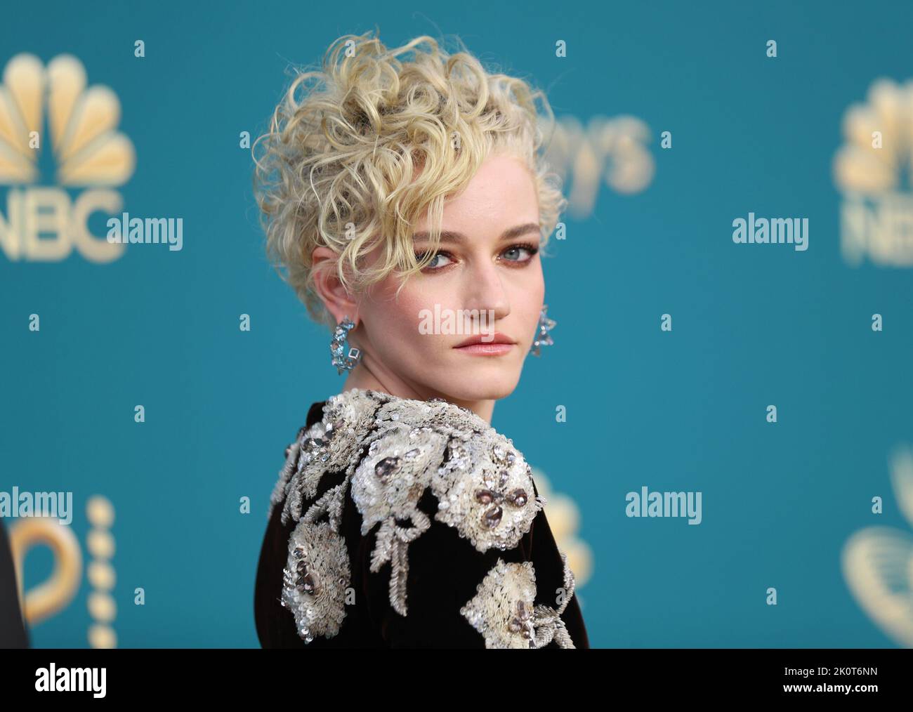 Los Angeles, USA. 12th Sep, 2022. Julia Garner arrives at the 74th Emmy ...