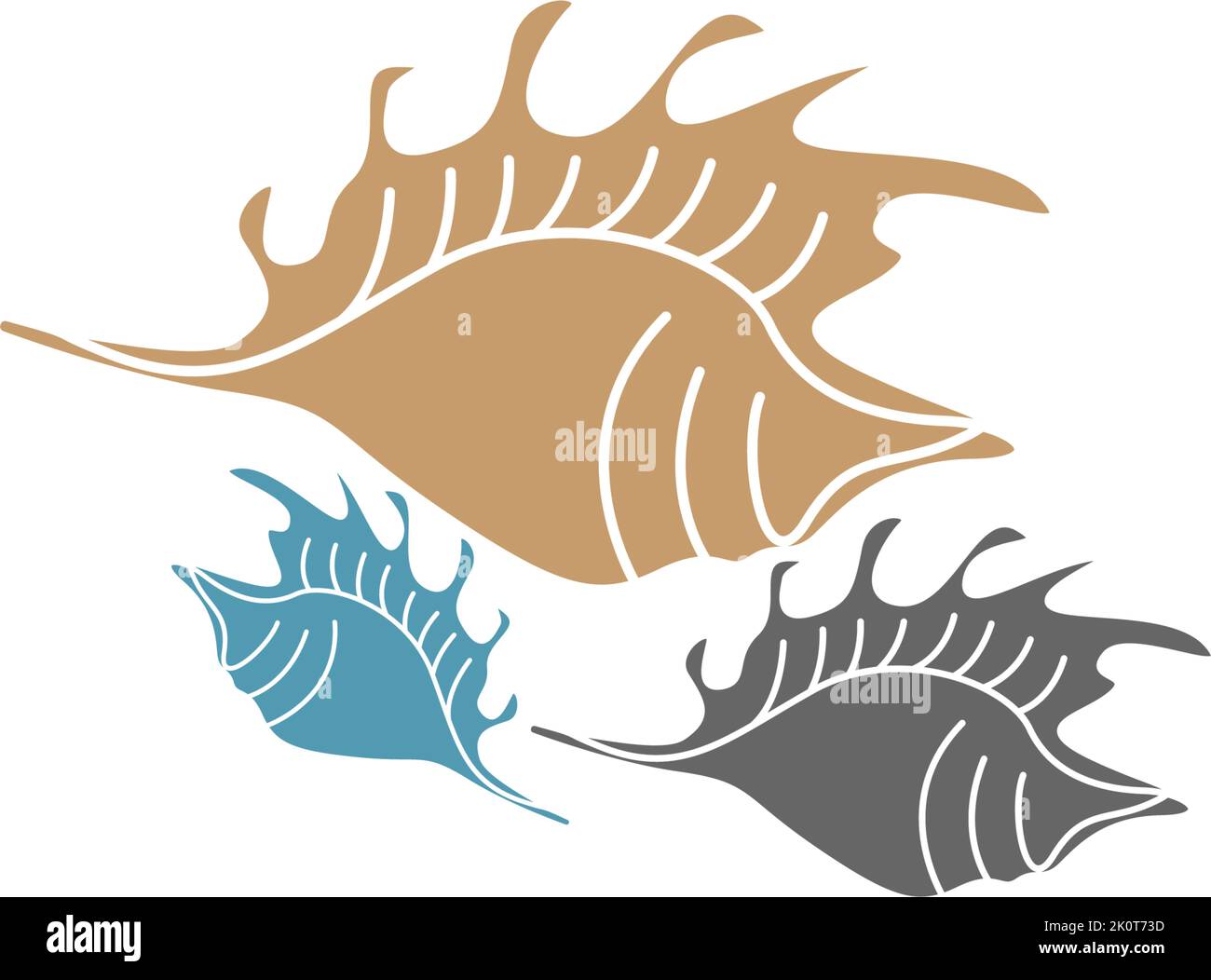 Beautiful shell icon logo design illustration Stock Vector Image & Art ...