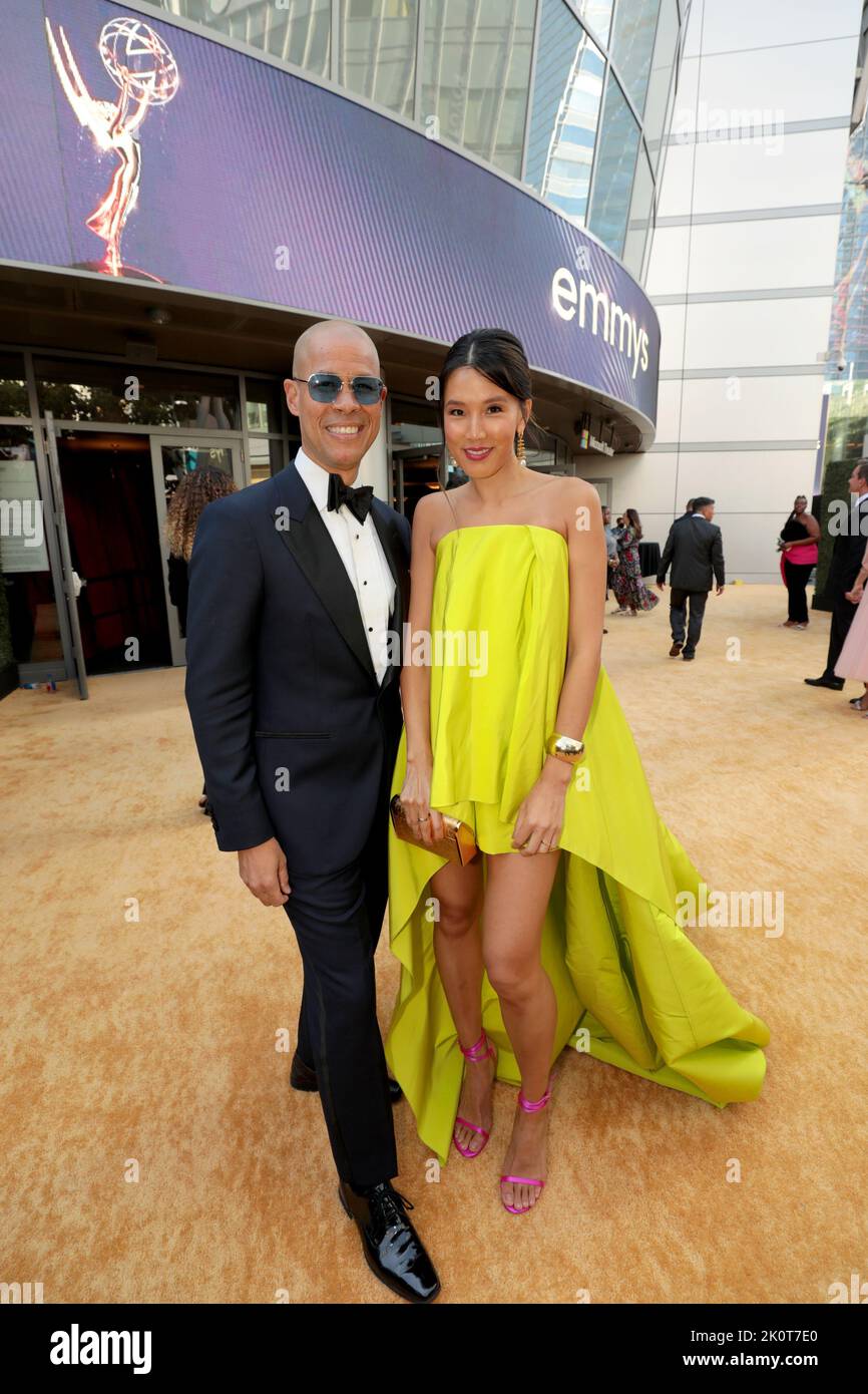 Los Angeles, USA. 12th Sep, 2022. Vladimir Duthiers, left, and Marian ...