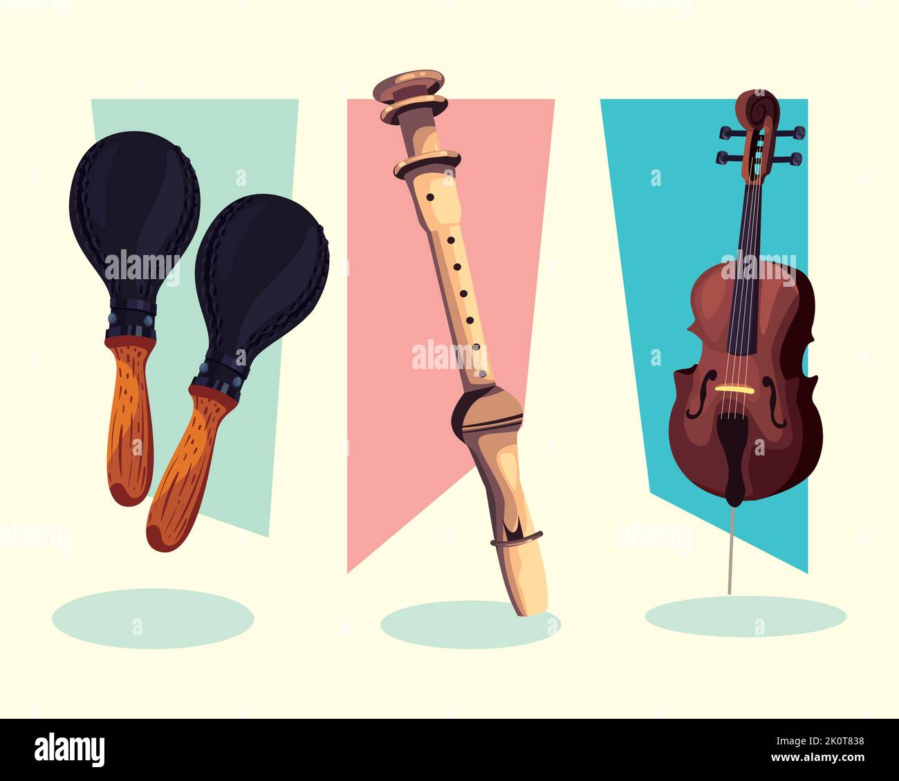 flat realistic instruments Stock Vector Image & Art - Alamy