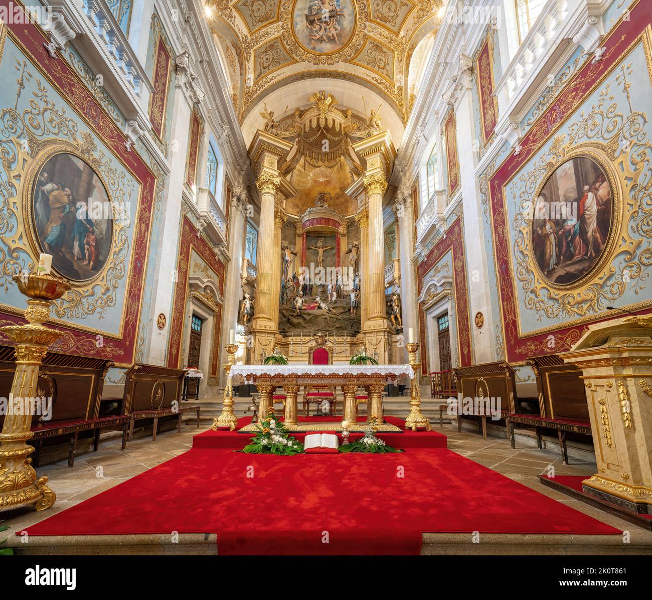 Church Basilica Altar at Sanctuary of Bom Jesus do Monte - Braga ...