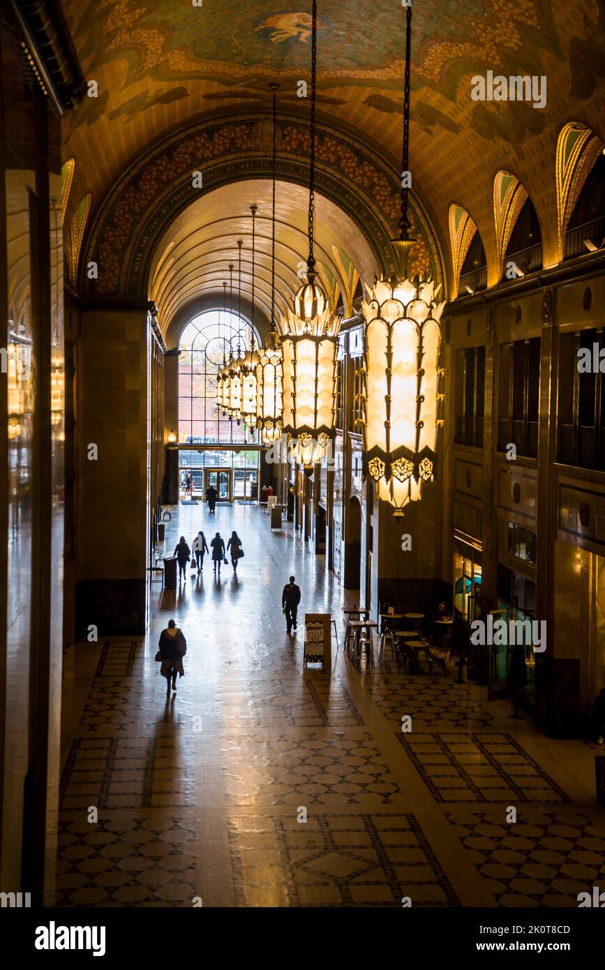 Arcade at the Fisher Building, a landmark skyscraper located at 3011 ...