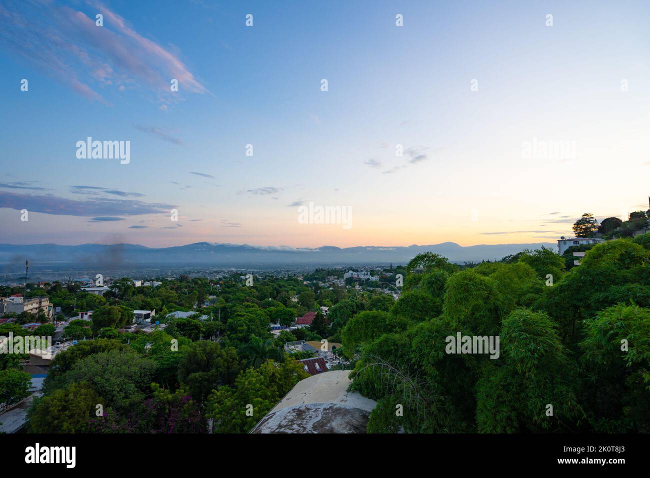 Civil unrest in Port-au-Prince, Haiti. The population is protesting ...