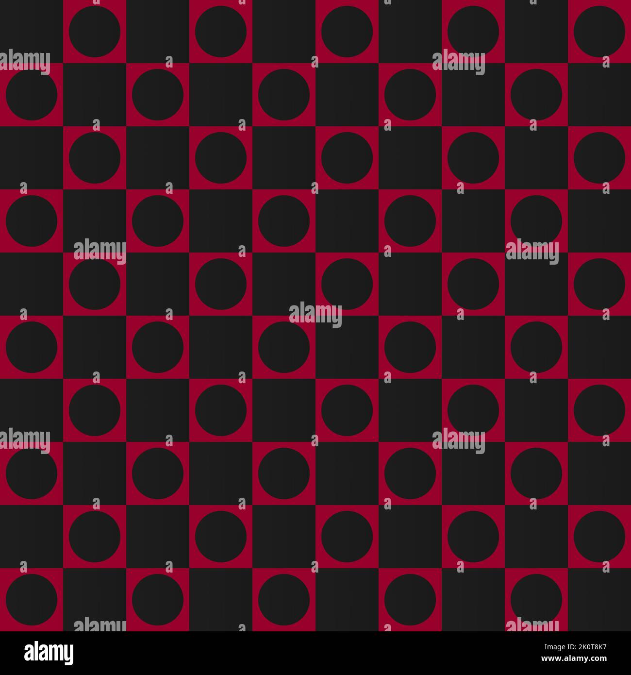 Abstract pattern of circles and squares. Seamless pattern. Vector ...