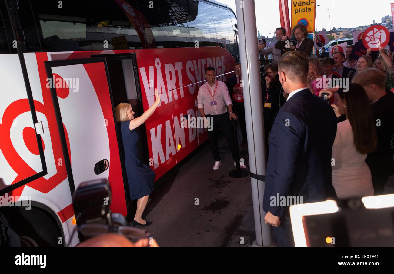 The Swedish parliamentary elections, election day, during Sunday in ...