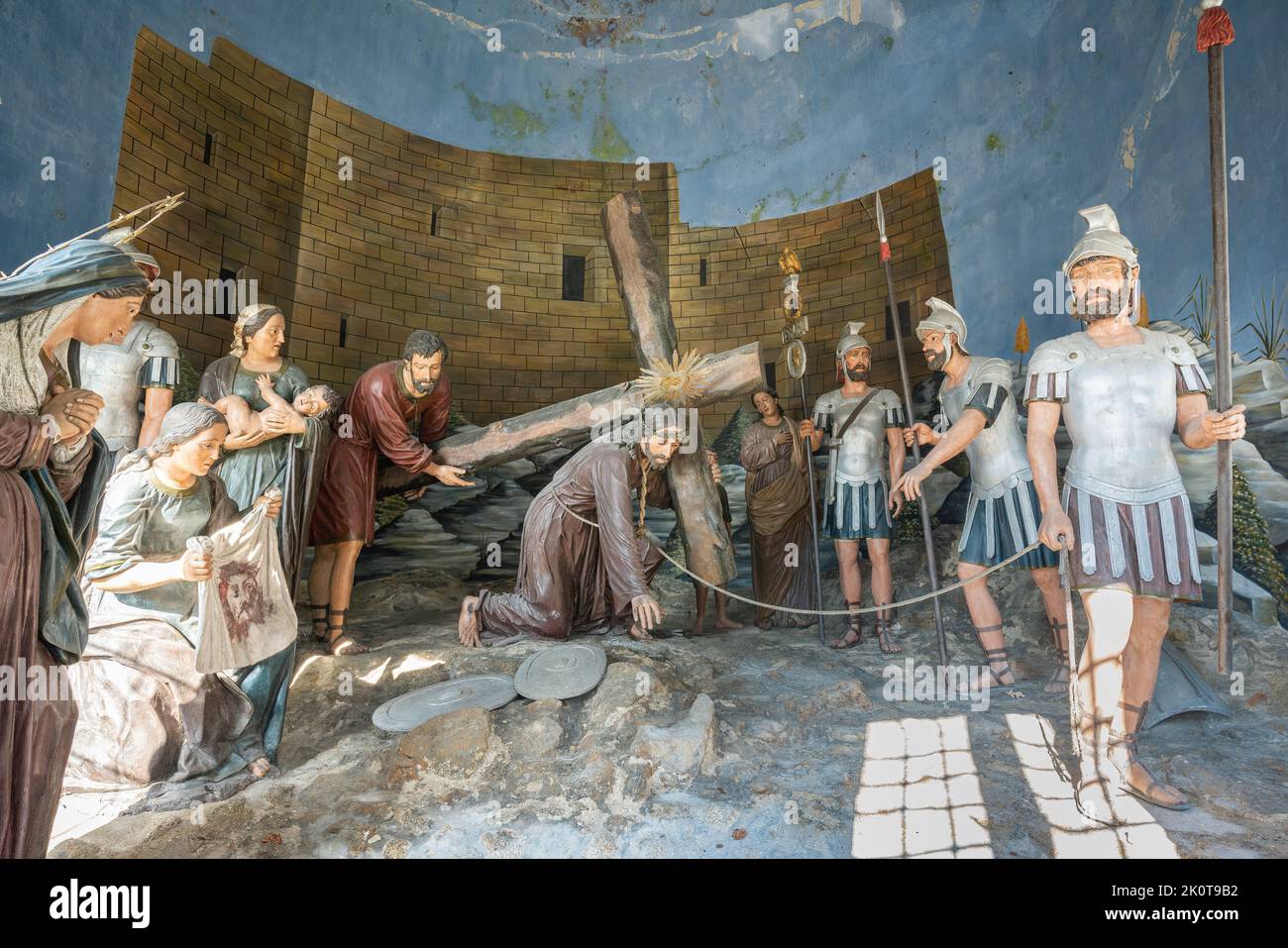 Ascent of Calvary Chapel Interior Scene at Sanctuary of Bom Jesus do ...