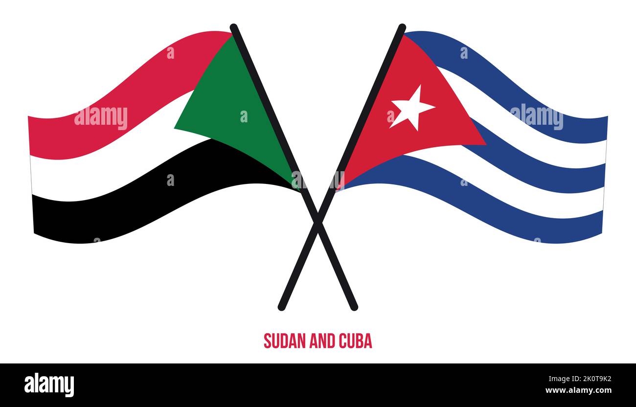 Sudan flags official meeting Stock Vector Images - Alamy