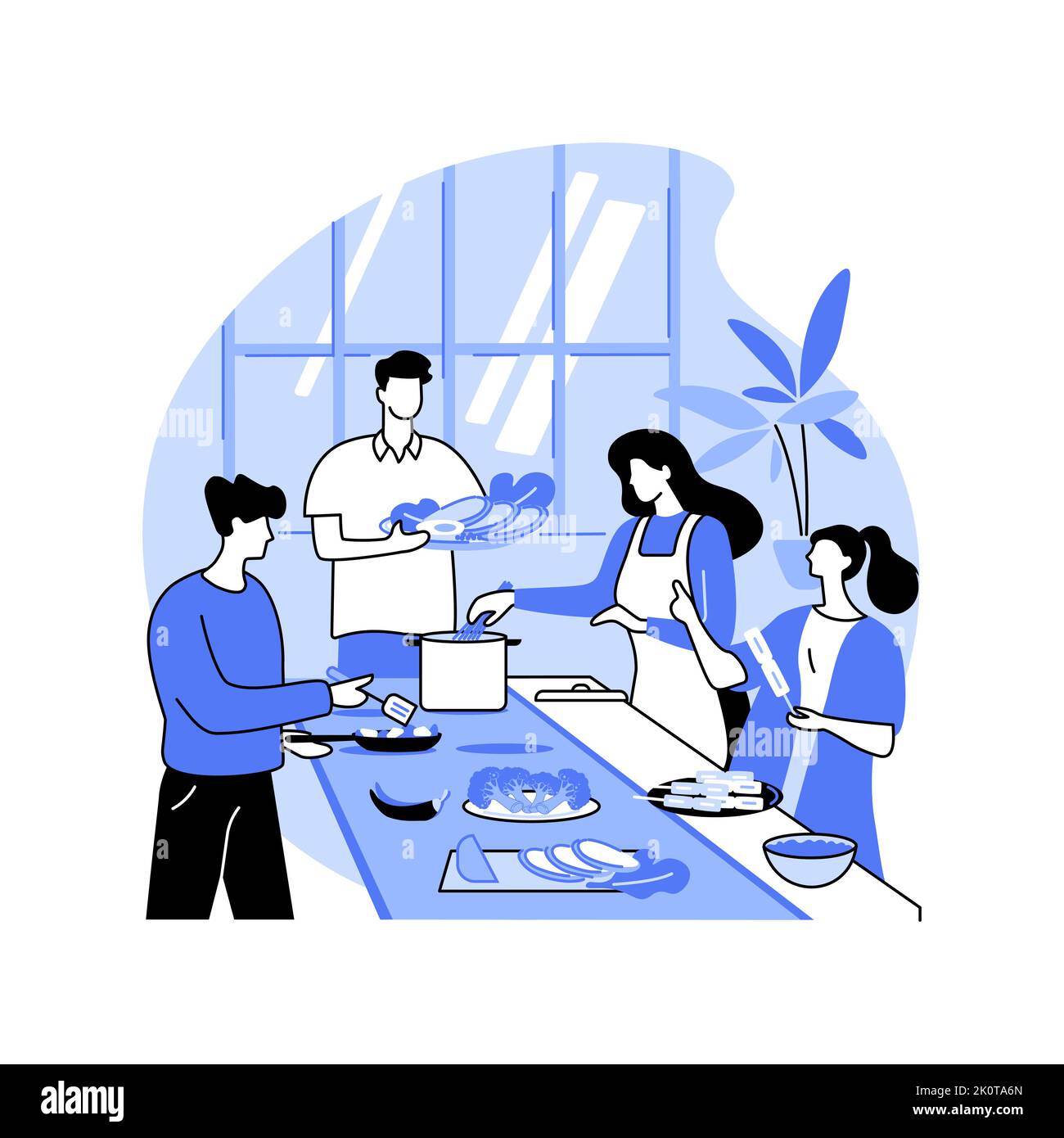 Friends laughing dinner party Stock Vector Images - Alamy