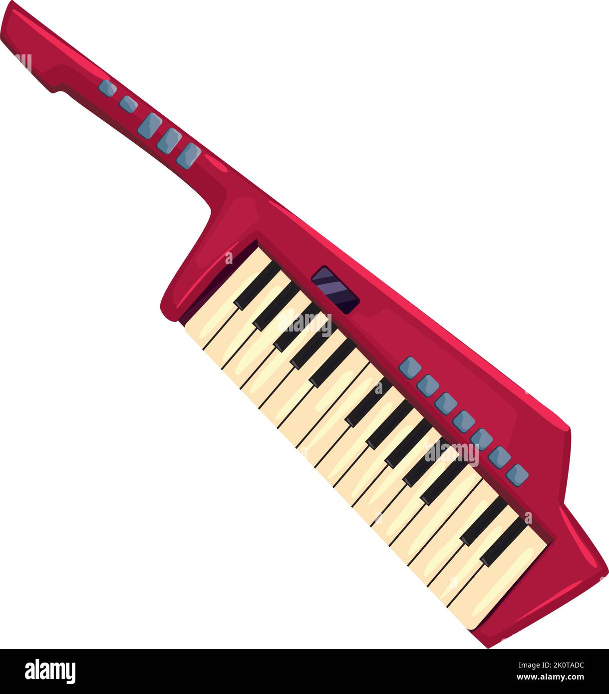 flat realistic keyboard guitar Stock Vector Image & Art - Alamy