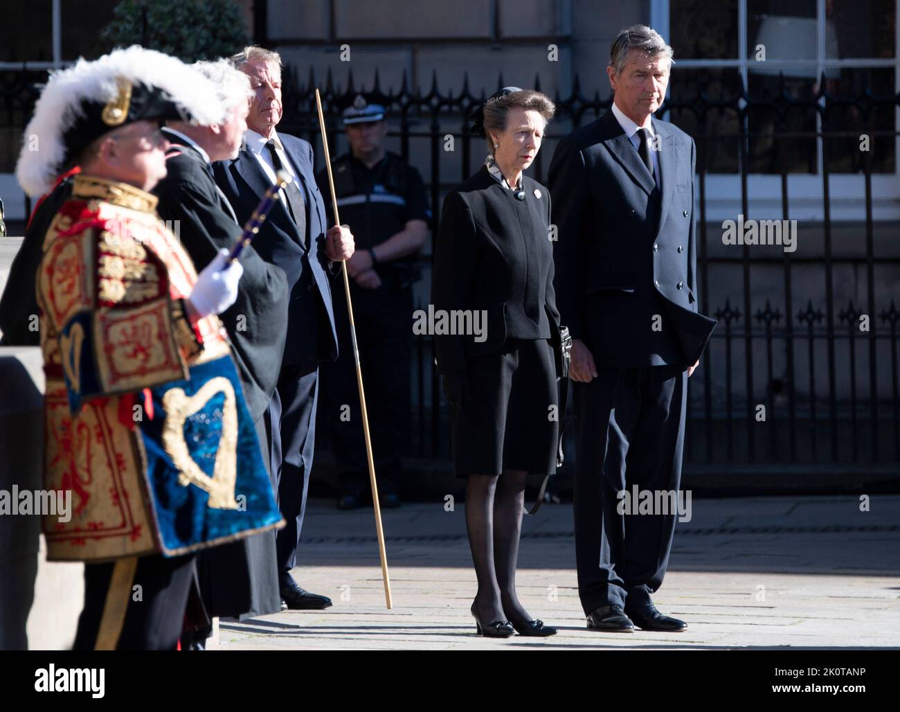 The Princess Royal and Vice Admiral Timothy Laurence watch as the ...