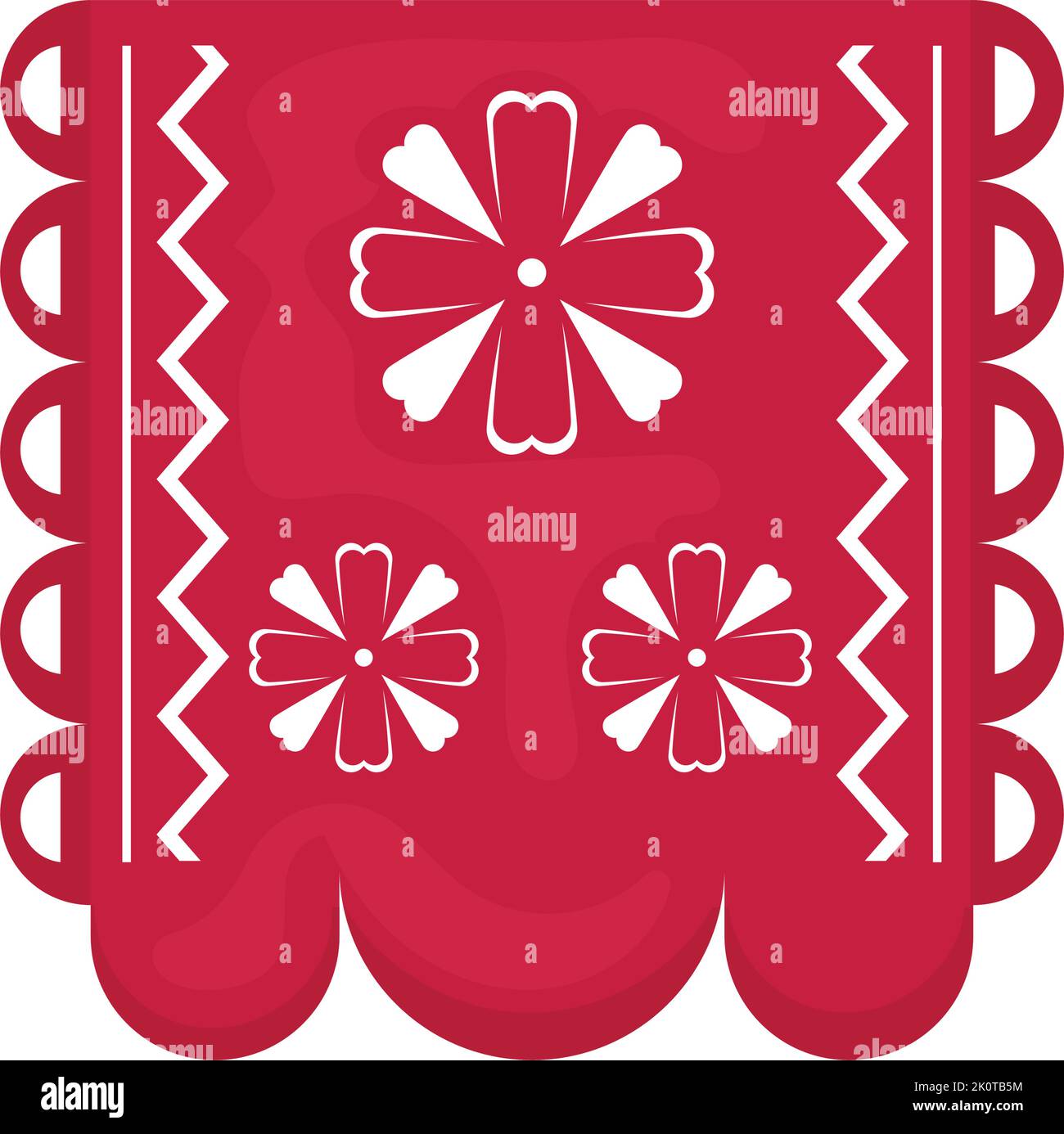 decorative red pennant Stock Vector Image & Art - Alamy