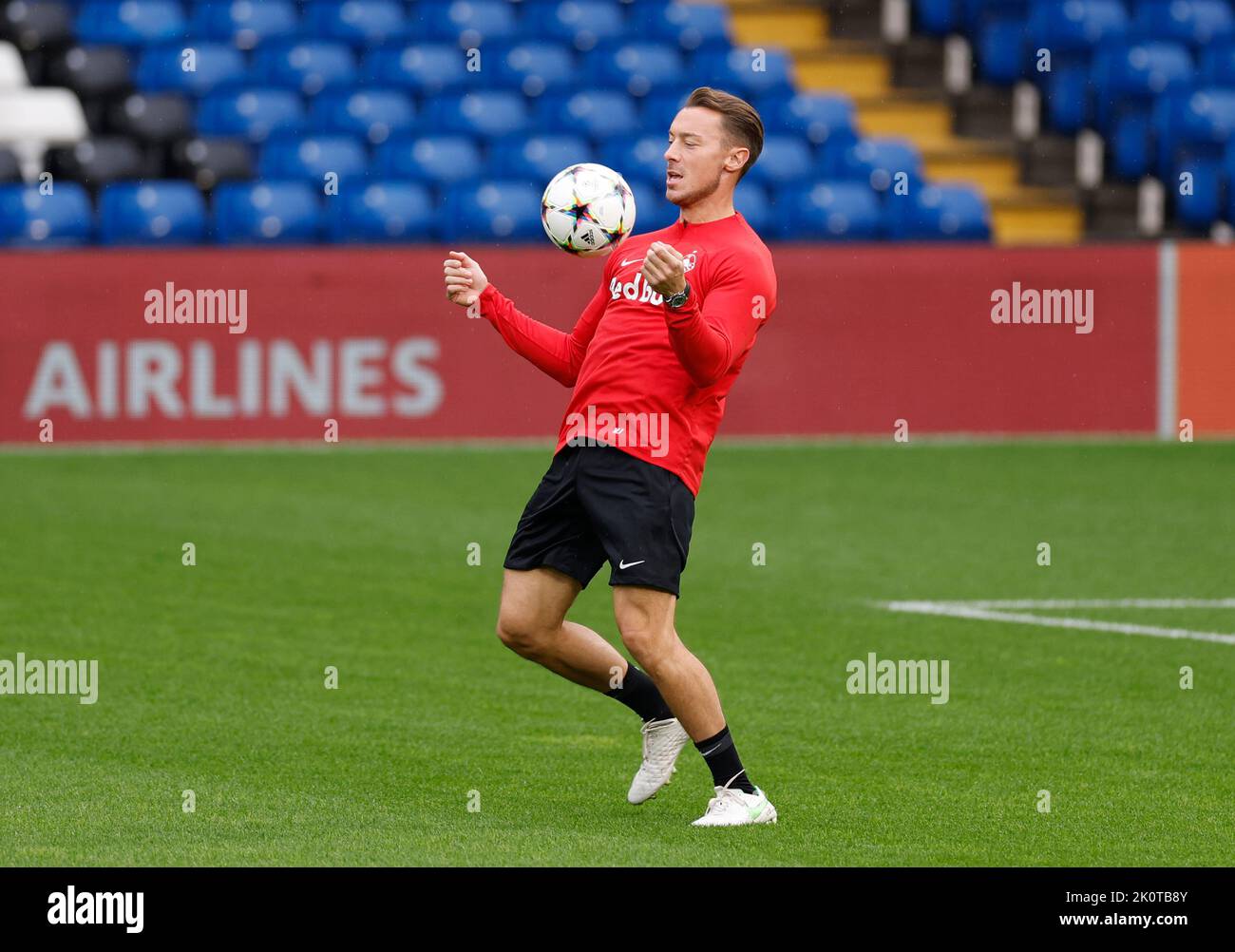 RB Salzburg manager Matthias Jaissle during a training session at ...