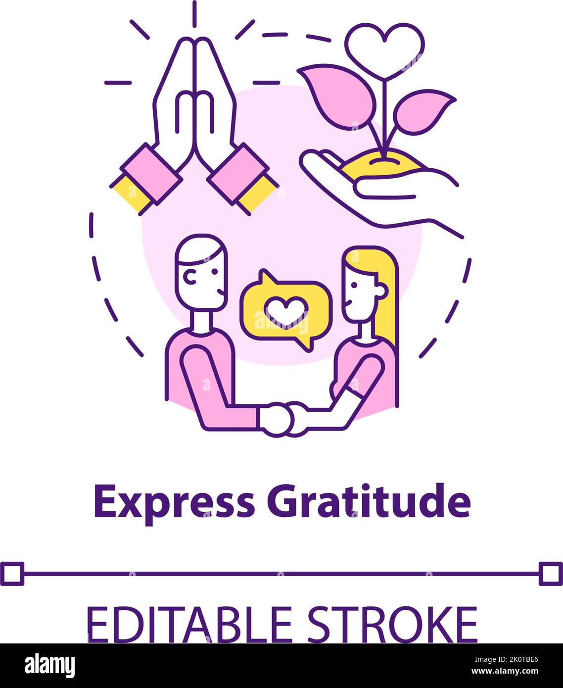 Express gratitude concept icon Stock Vector Image & Art - Alamy