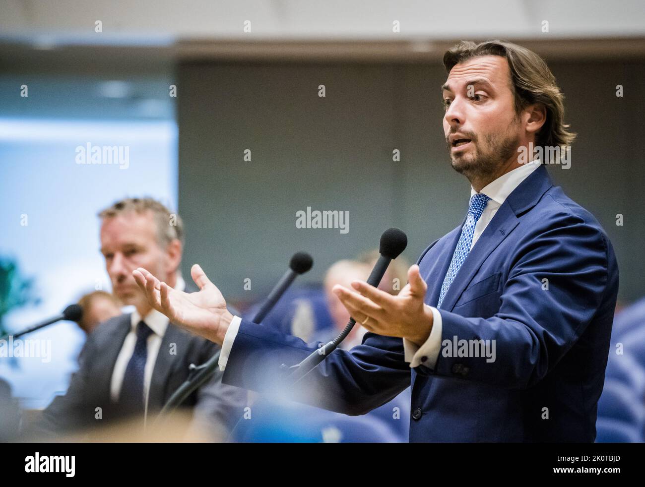 2022-09-13 07:07:43 THE HAGUE - Thierry Baudet (FvD) and Wybren van ...