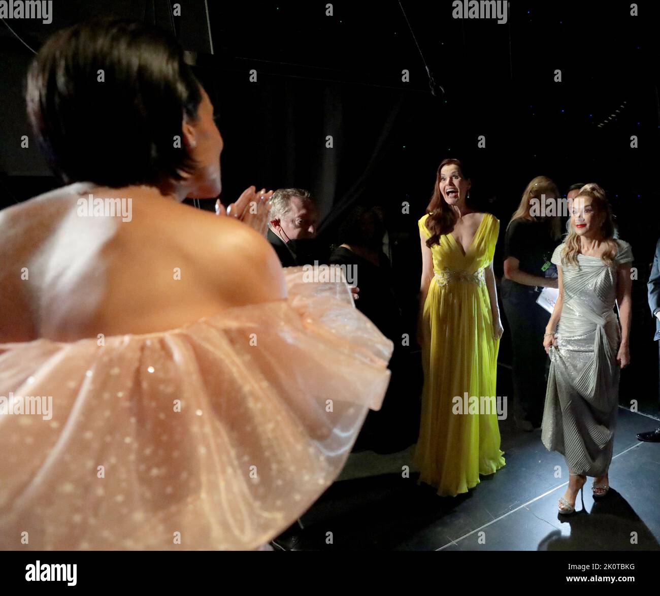 Los Angeles, USA. 12th Sep, 2022. Rosario Dawson, from left, Geena ...