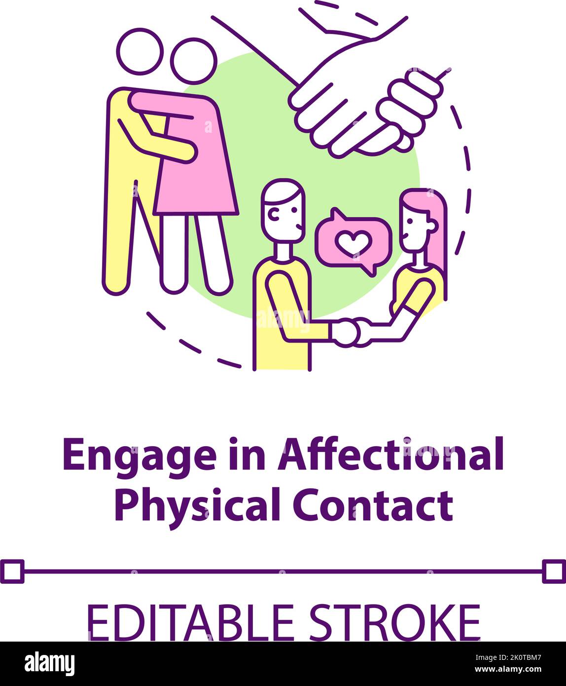 Physical contact Stock Vector Images - Alamy