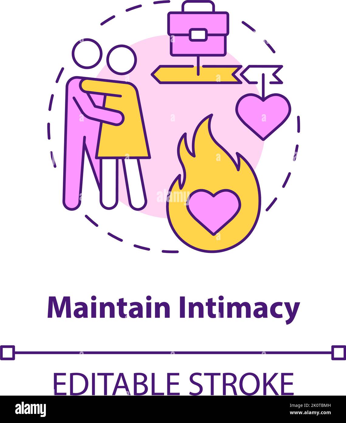 Maintain intimacy concept icon Stock Vector Image & Art - Alamy