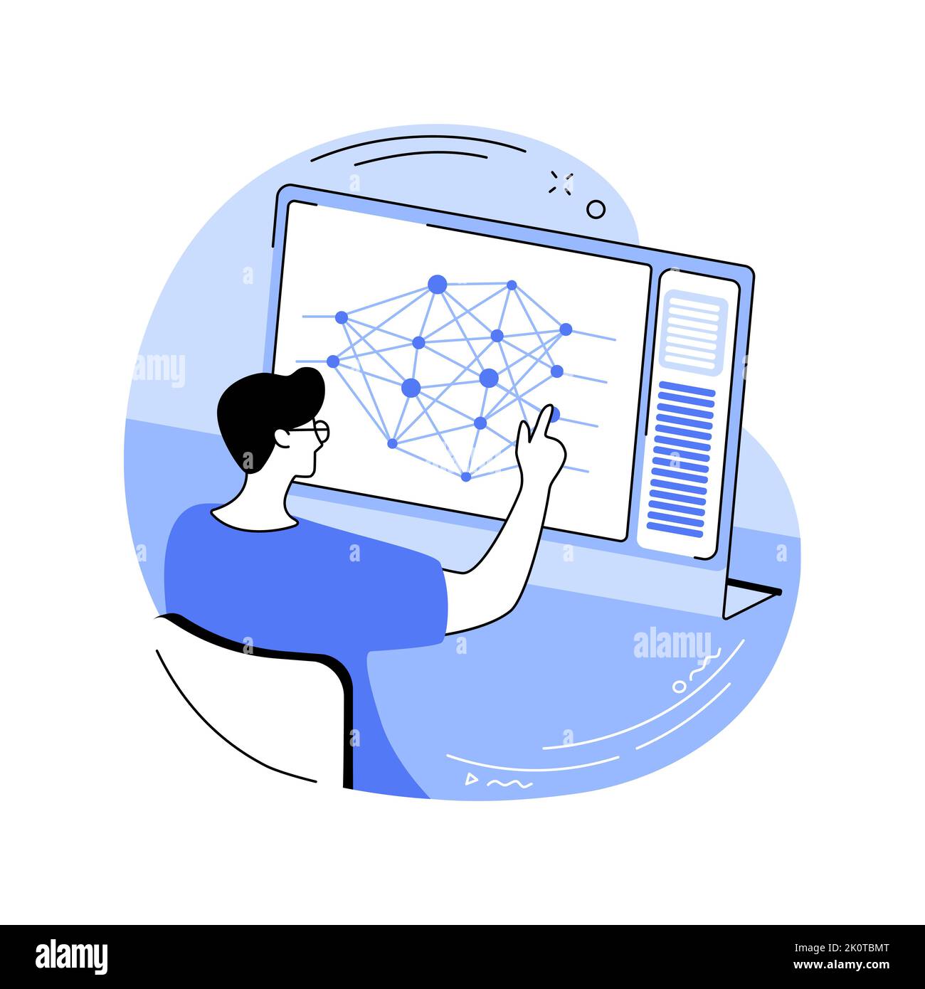 Artificial intelligence isolated cartoon vector illustrations Stock ...