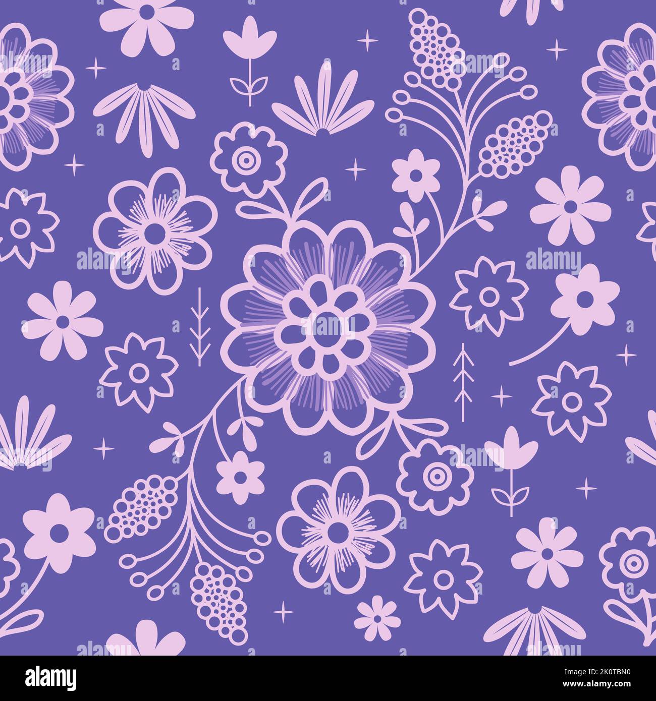 Light Blue And Purple Pattern