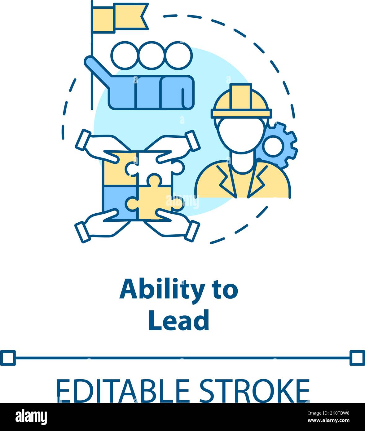 Ability to lead concept icon Stock Vector Image & Art - Alamy