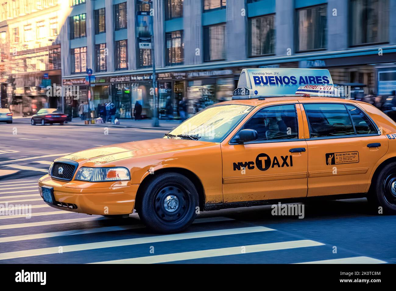 New York Yellow cab Stock Photo - Alamy