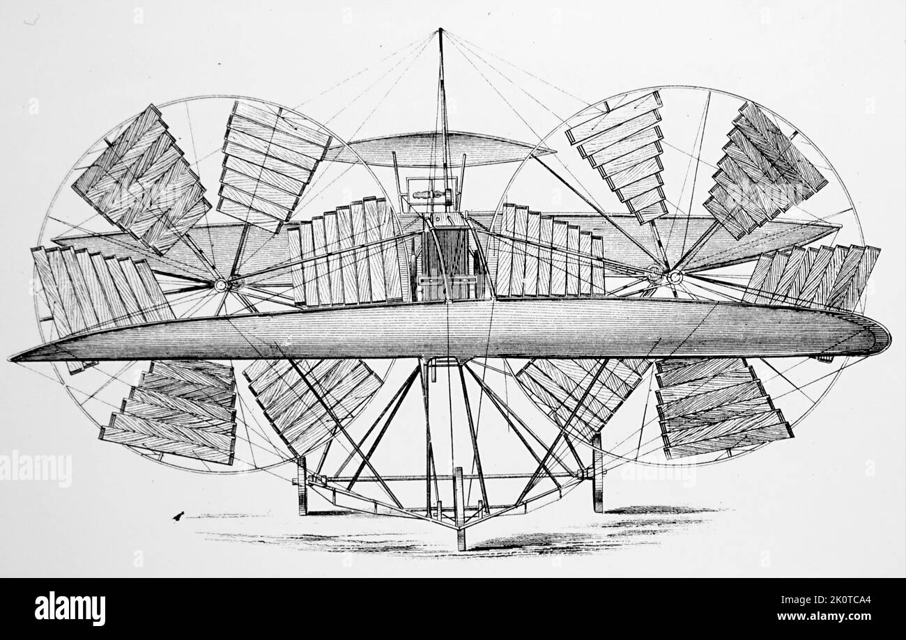 Aerial Steamer of 1875, by Thomas William Moy (1823–1910) was an ...